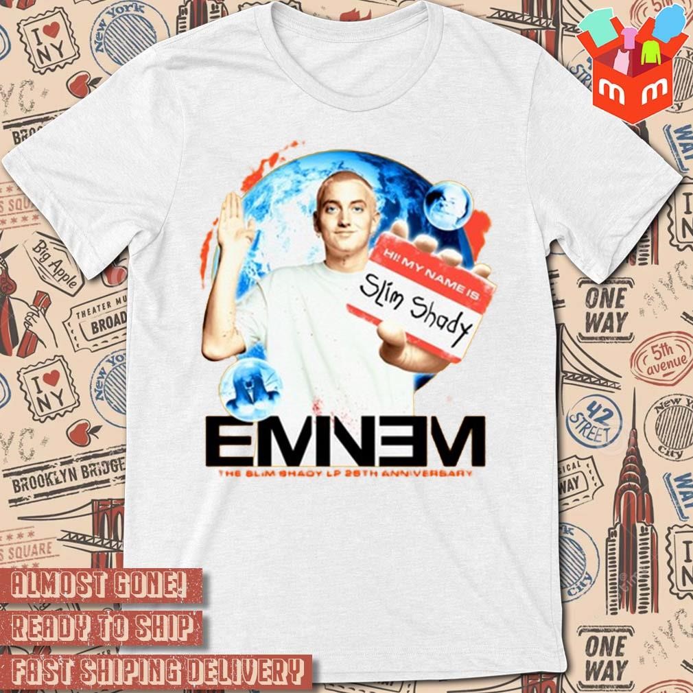 Marshall Mathers Eminem Sslp25 Name Tag The Slim Shady LP photo t-shirt ...