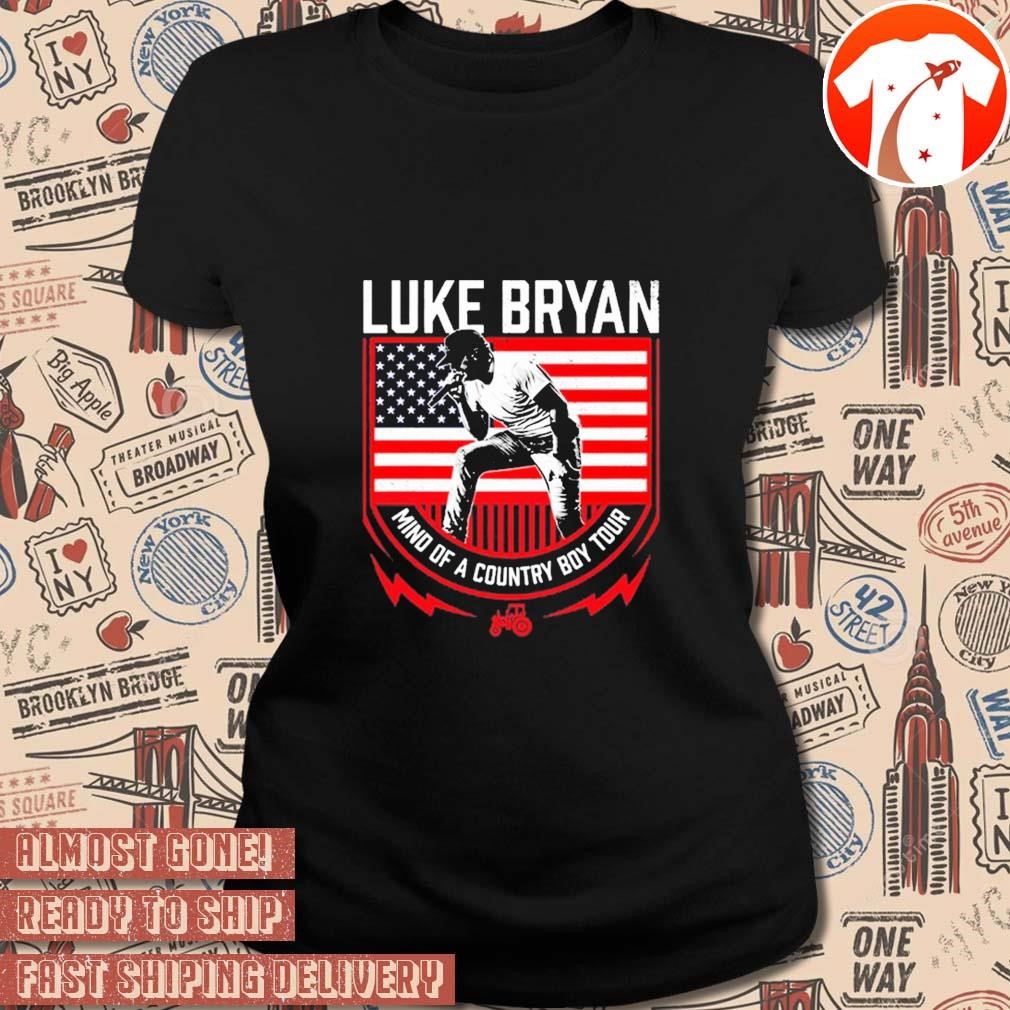 Official Luke Bryan Mind Of A Country Boy Tour American Flag vintage ...