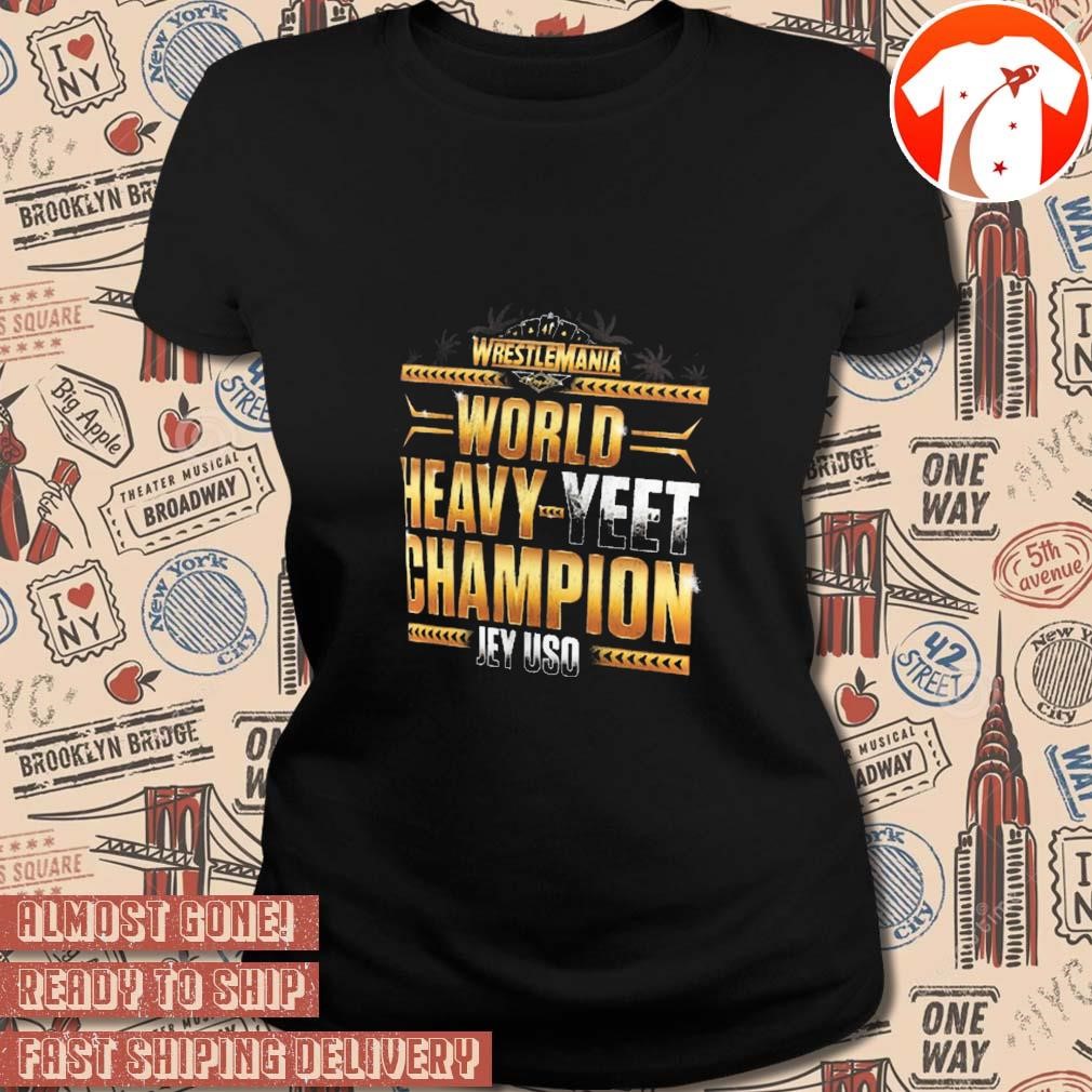 Official Jey Uso WrestleMania 41 Winner World Heavy Yeet Champion WWE ...